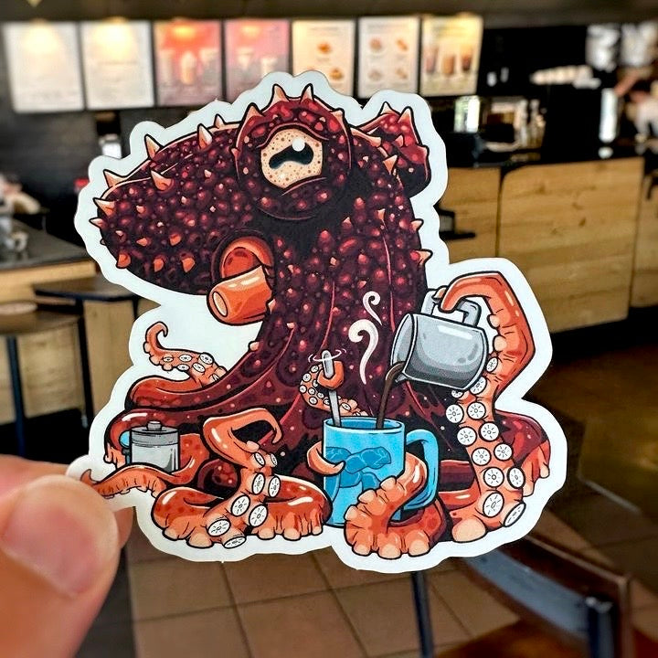 Mocha Max, The Maori Octopus | OctoNation, Octopus Sticker Club ...