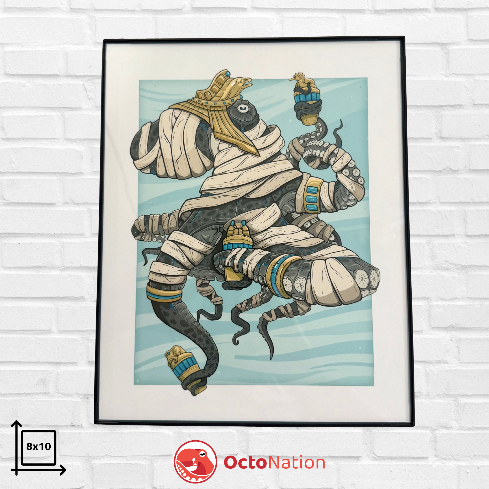 Ancient Egyptian Octopus Print | Wall Art | OctoNation – OctoNation ...