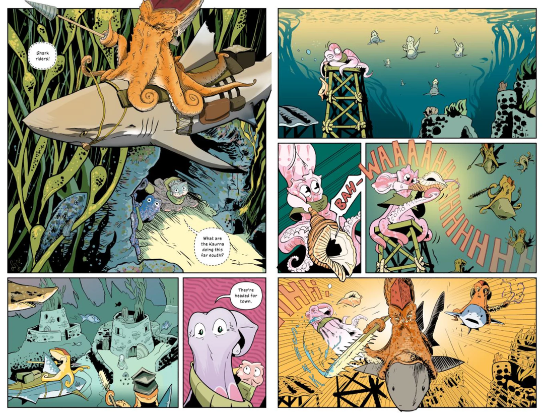 Octopus Comic Art
