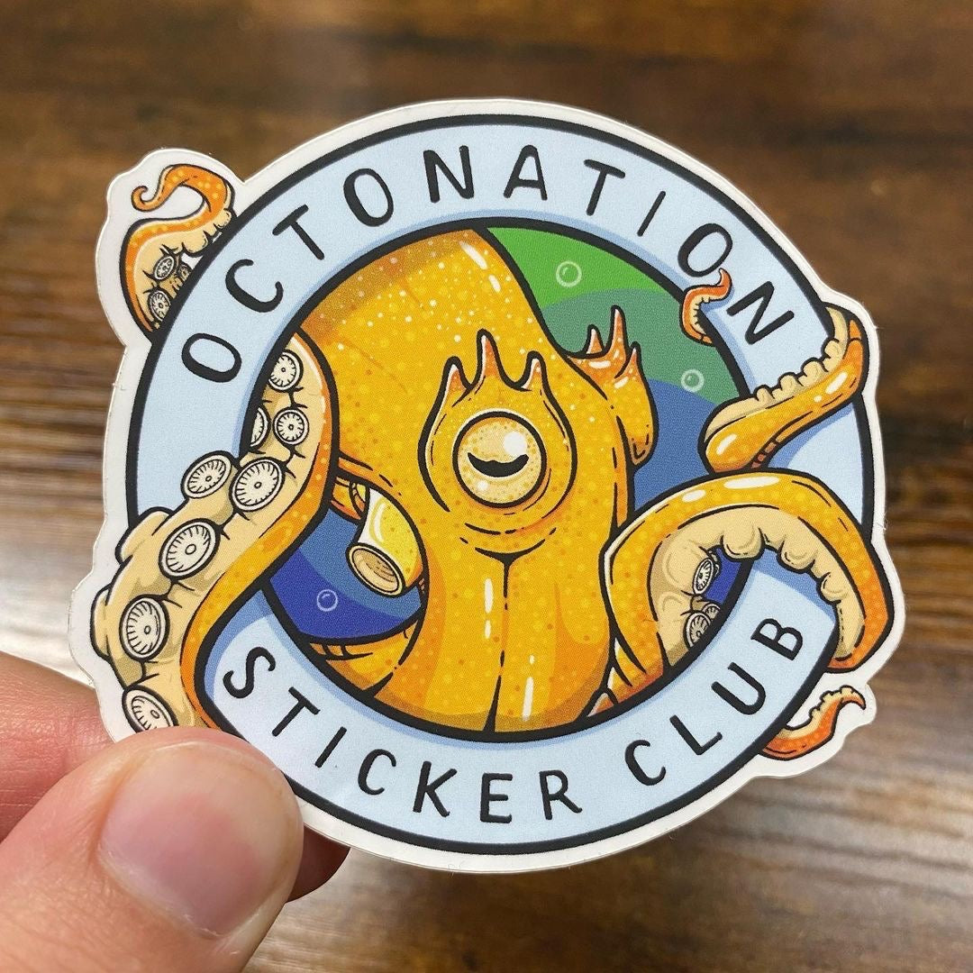 Official OctoNation Sticker Club Design – OctoNation - OctopusFanClub