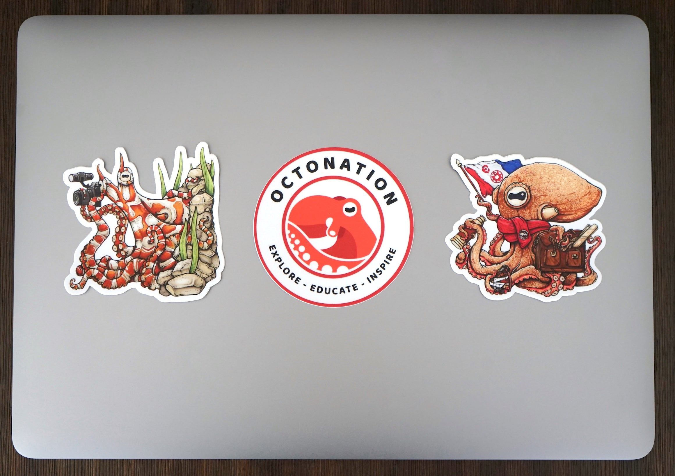 World Oceans Week Sticker Pack (Octographer & Explorer) – OctoNation ...